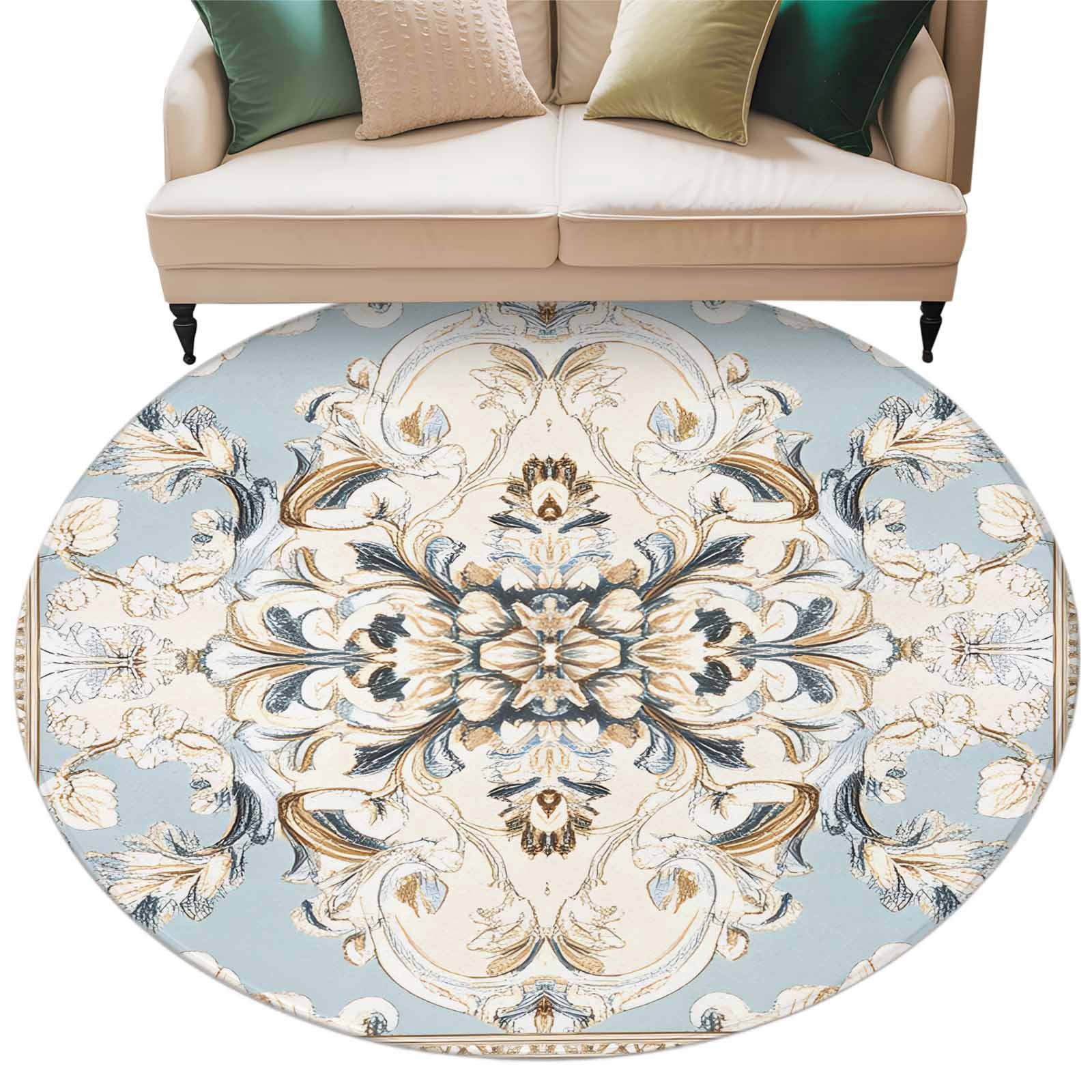 Bohemia Flowers Large Area Rugs for Bedroom Living Room, Soft Non Slip ...