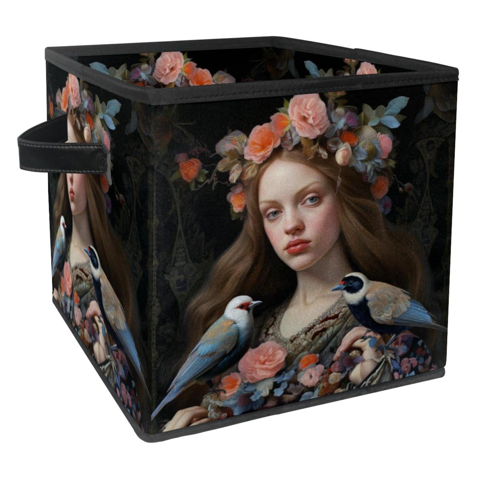 Bohemia Foldable Storage Box with Handle, 10.8"x10.5"x10.6", Large ...