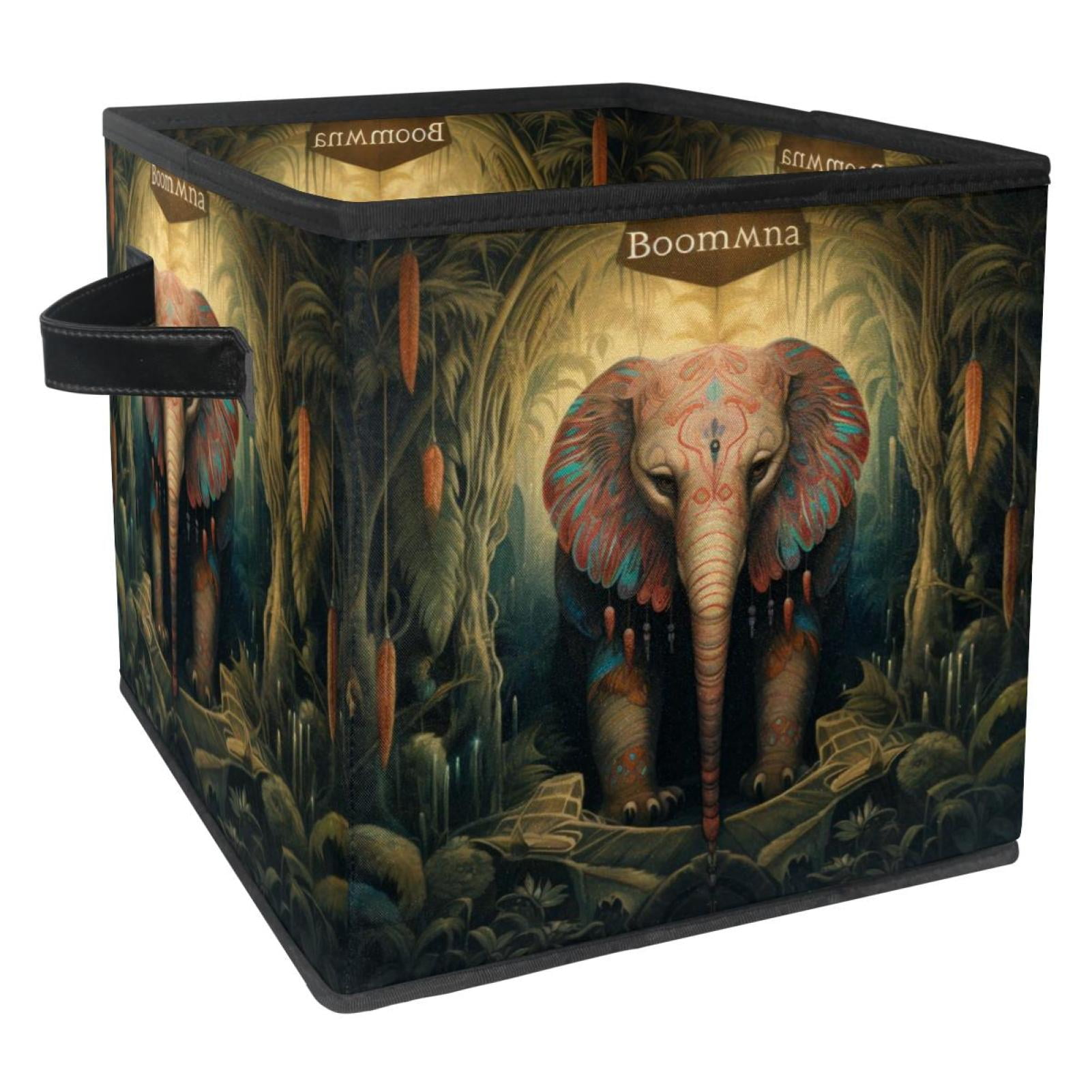 Bohemia Foldable Toy Box with Handle, 10.8"x10.5"x10.6", Large Capacity ...