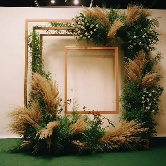 Bohemia Frame Pampas Grass Adult Birthday Wedding Maternity Portrait r ...