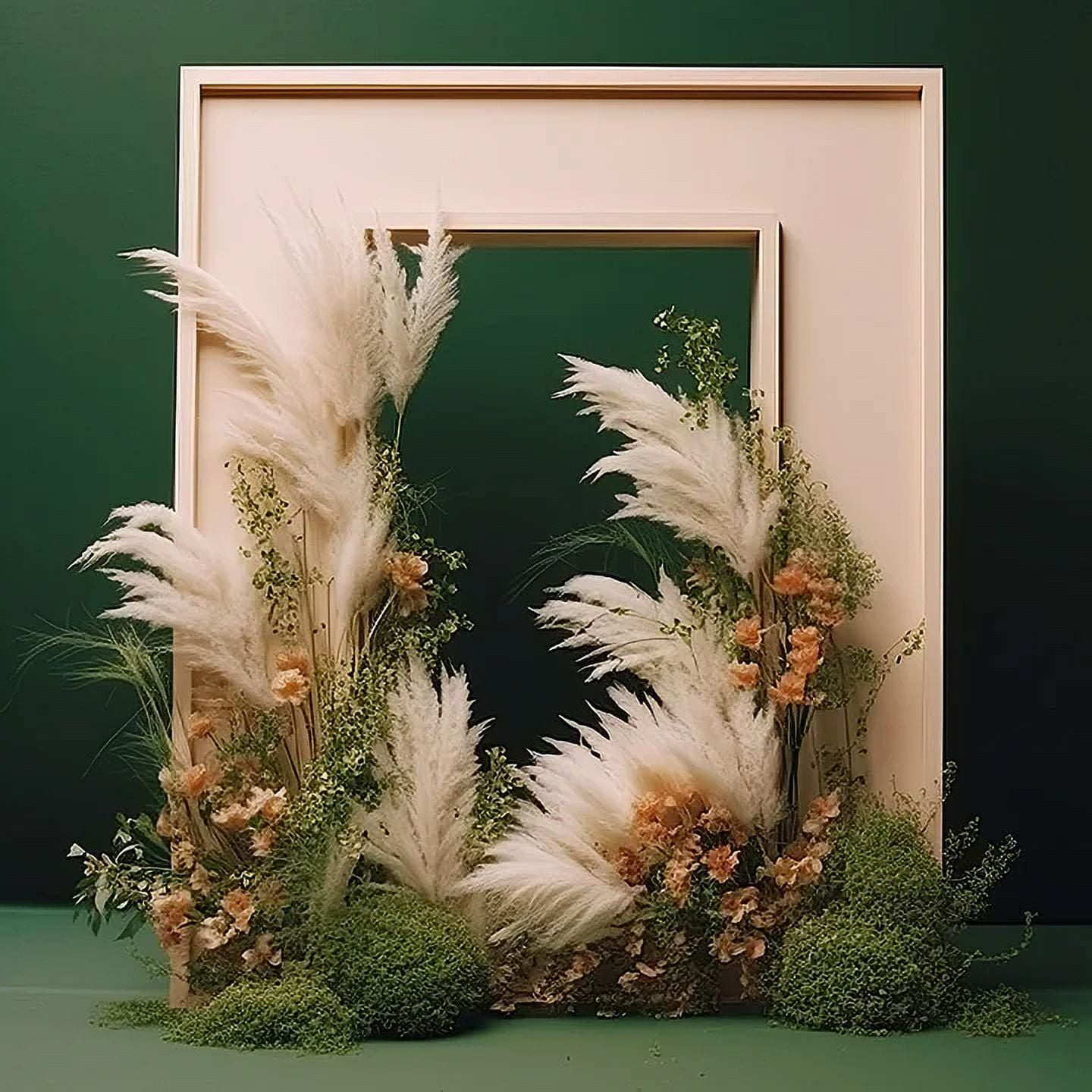 Bohemia Frame Pampas Grass Adult Birthday Wedding Maternity Portrait r ...