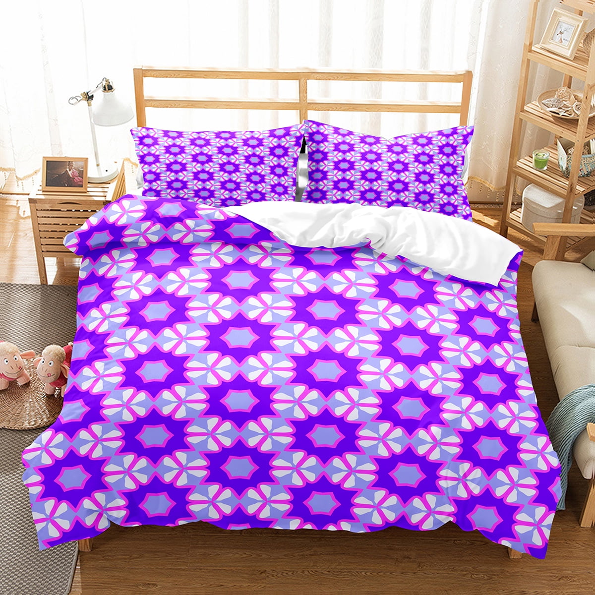 Bohemia Geometric Duvet Cover for Kids Adult Room Microfiber Mandala ...