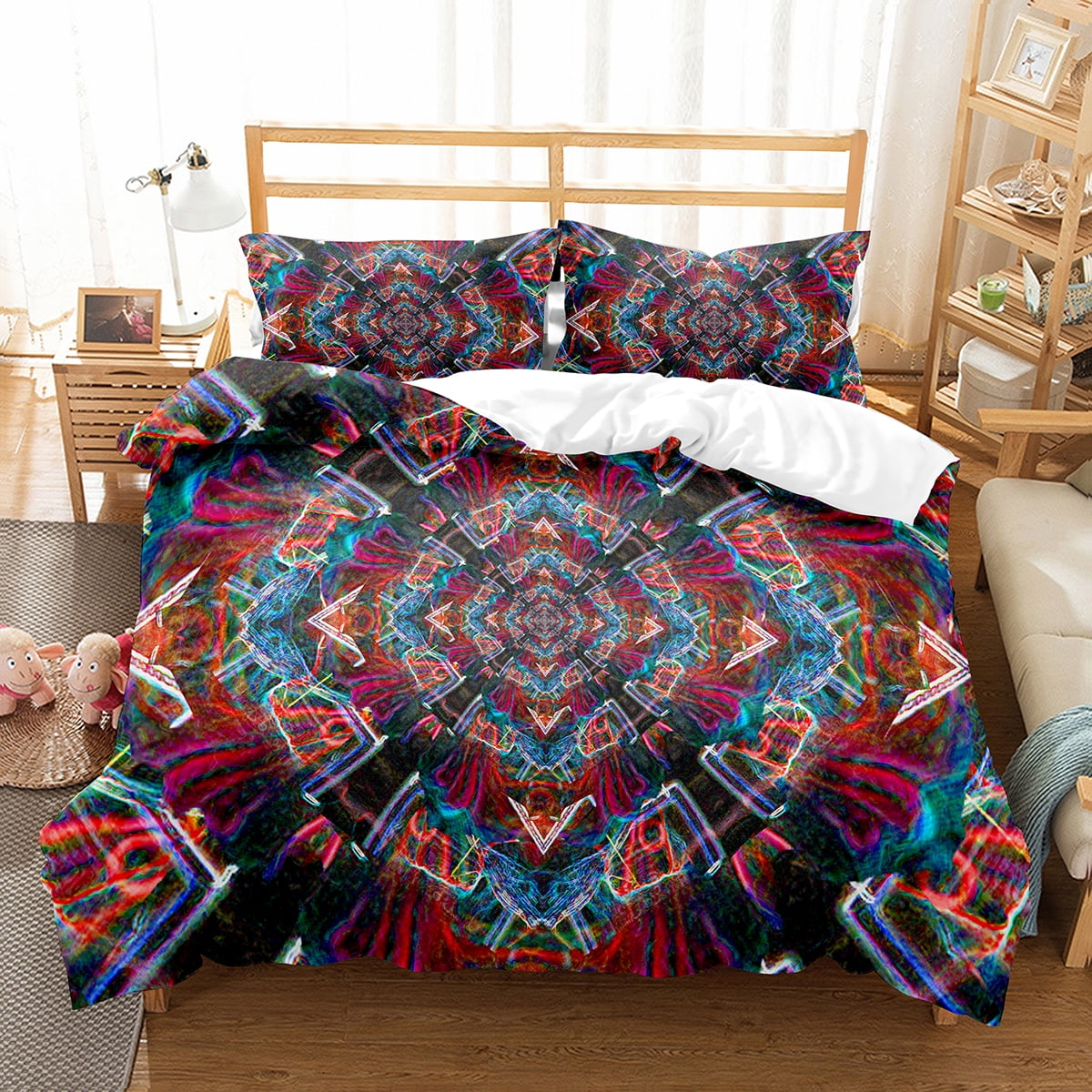 Bohemia Geometric Duvet Cover for Kids Adult Room Microfiber Mandala ...