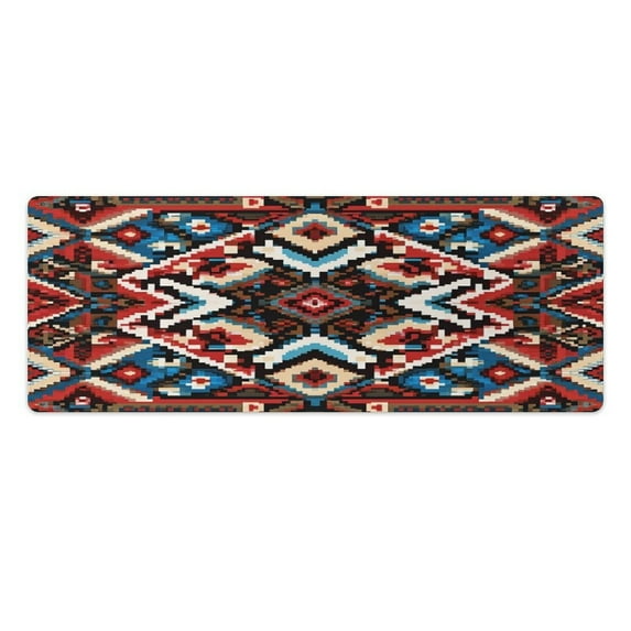 Bohemia Kitchen Rugs Pvc Mats Set of 2 Pieces Non Slip Soft Cushioned ...