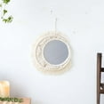Bohemia Macrame Fringe Mirror, Handmade Decorative Mirrors, Makeup ...