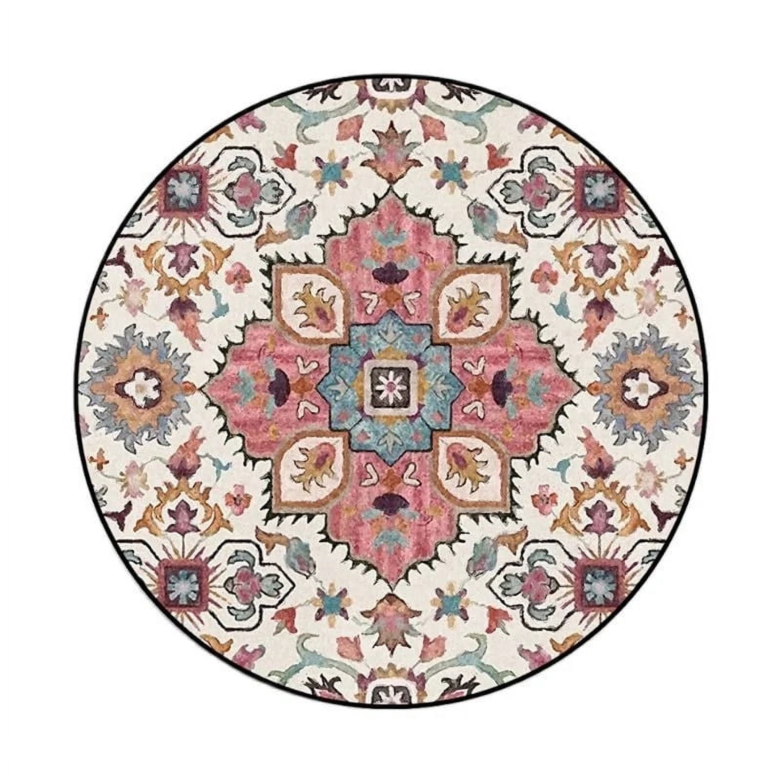 Bohemia Mandala Round Carpet Living Room Geometric Ethnic Flowers ...