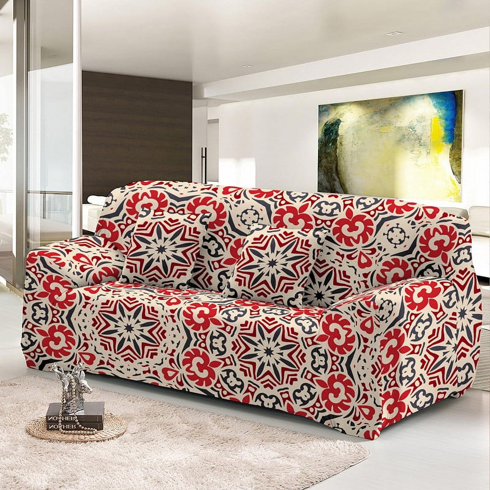 Bohemia Mandala Slipcovers Washable Boho Elastic Sofa Cover Tight Wrap ...
