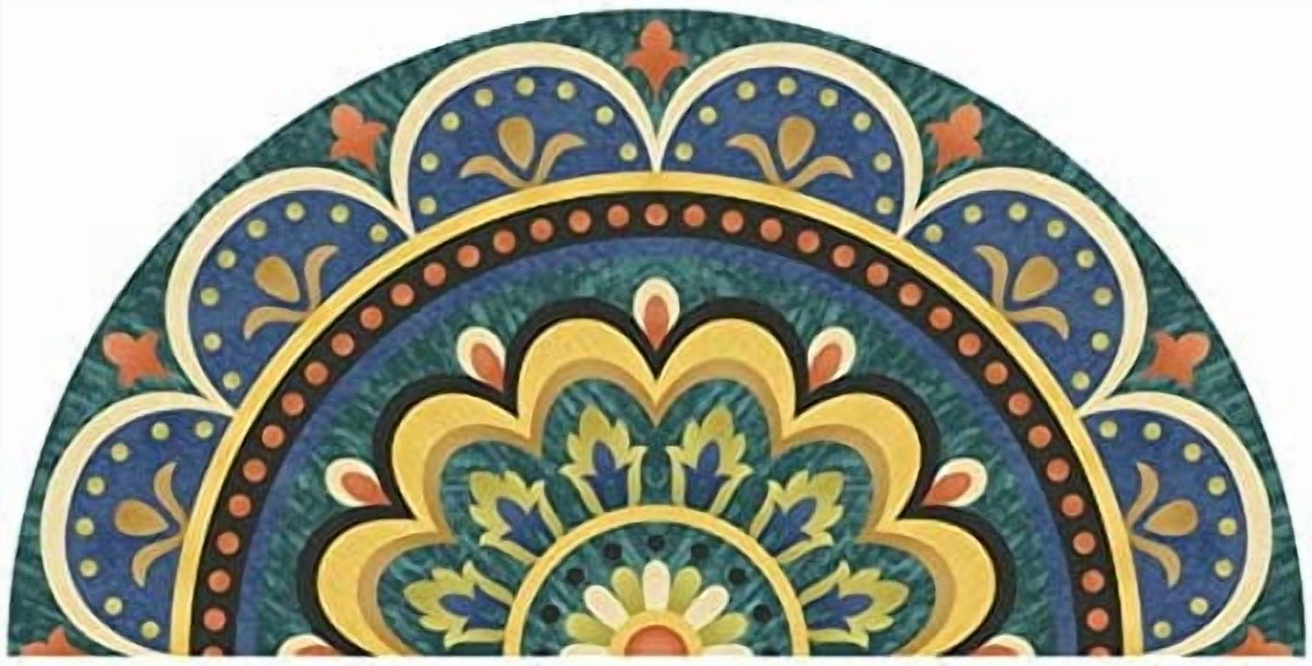 Bohemia Mandala Style Mystic Boho Semi Circle Doormat FUUNY Door Mat ...