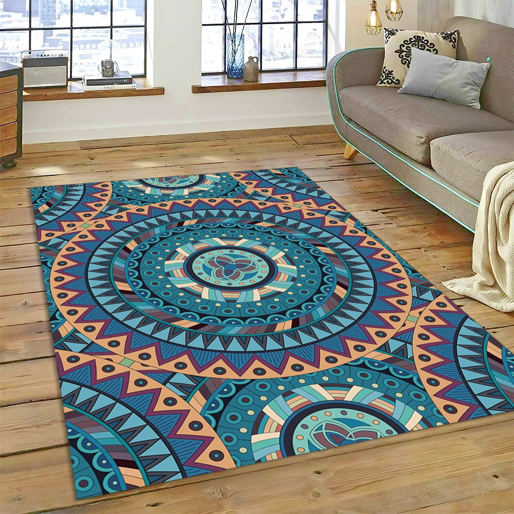 Bohemia Meditation Mandala Nature Yoga Flower Carpet Rug for Home ...