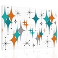 Bohemia Mid Canvas Print Wall Art, Century Geometric Diamond Pattern ...