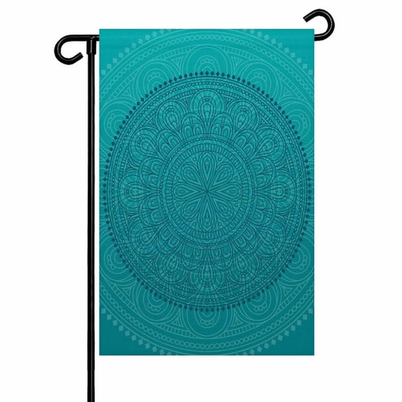 Bohemia Pattern Garden Flag 28x40 Inch Green Gradient Abstract Classic ...