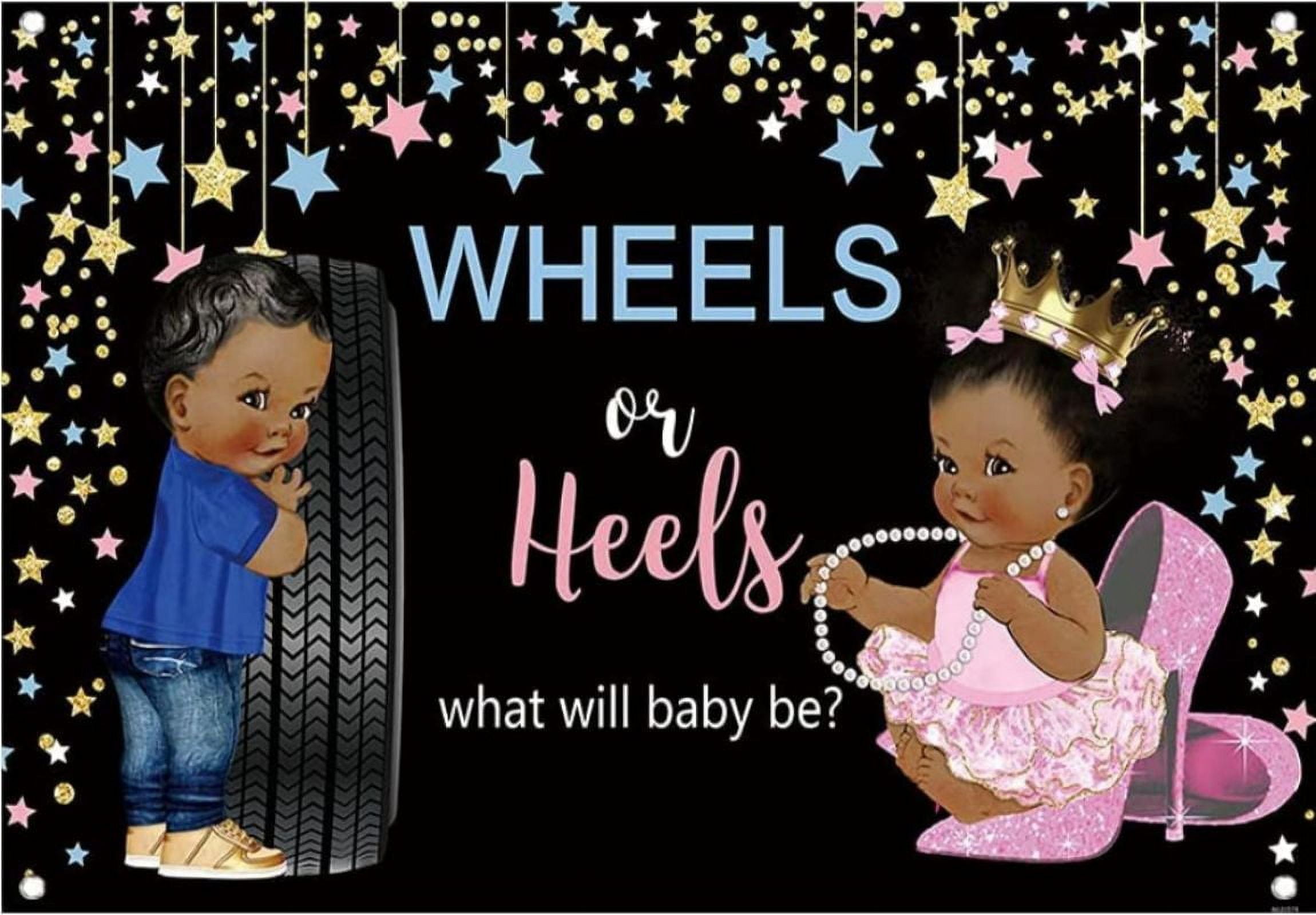 Bohemia Pink or Blue Balloon Background He or She Party ration Pampas ...