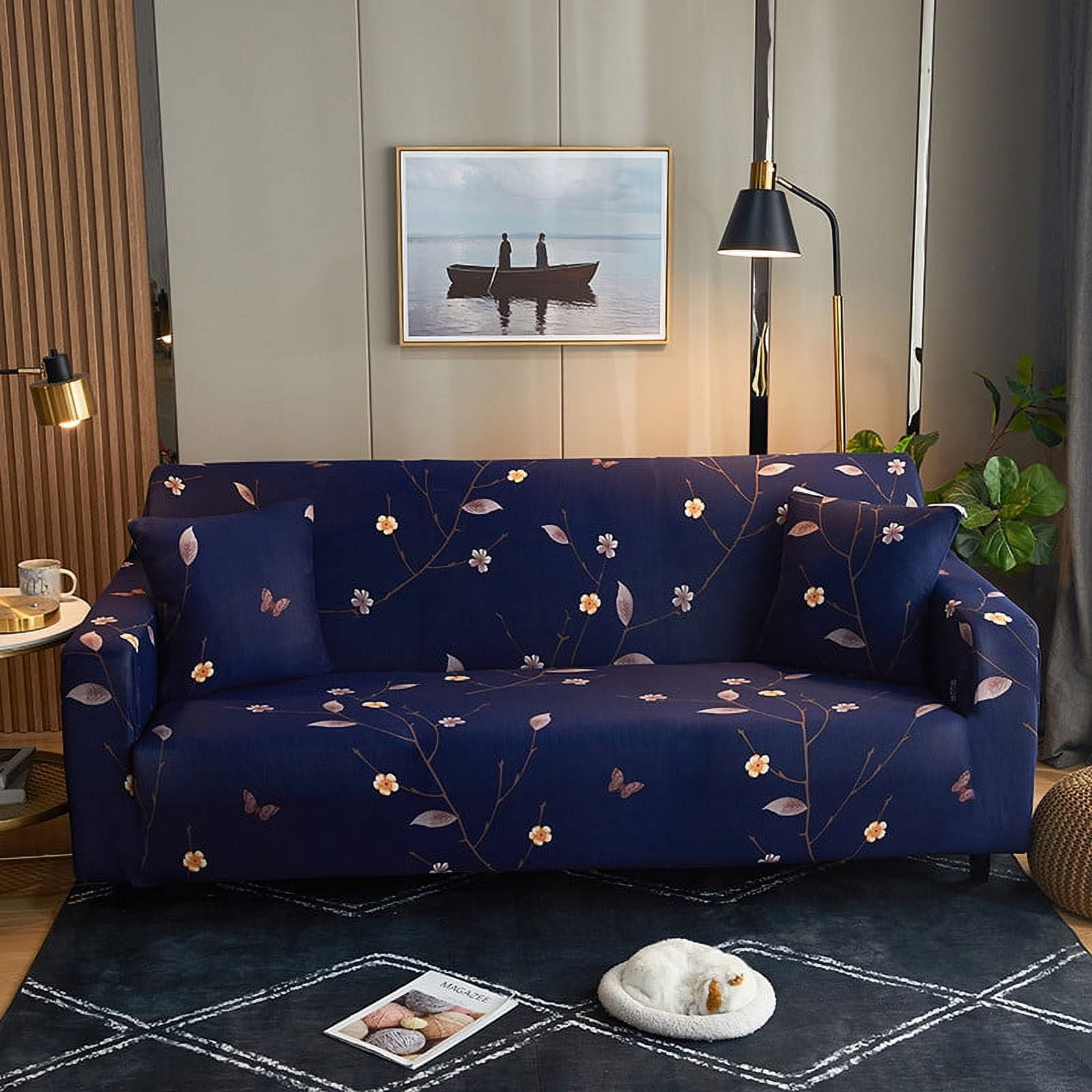 Bohemia Printed Slipcovers Elastic Sofa Covers for Living Room Stretch ...