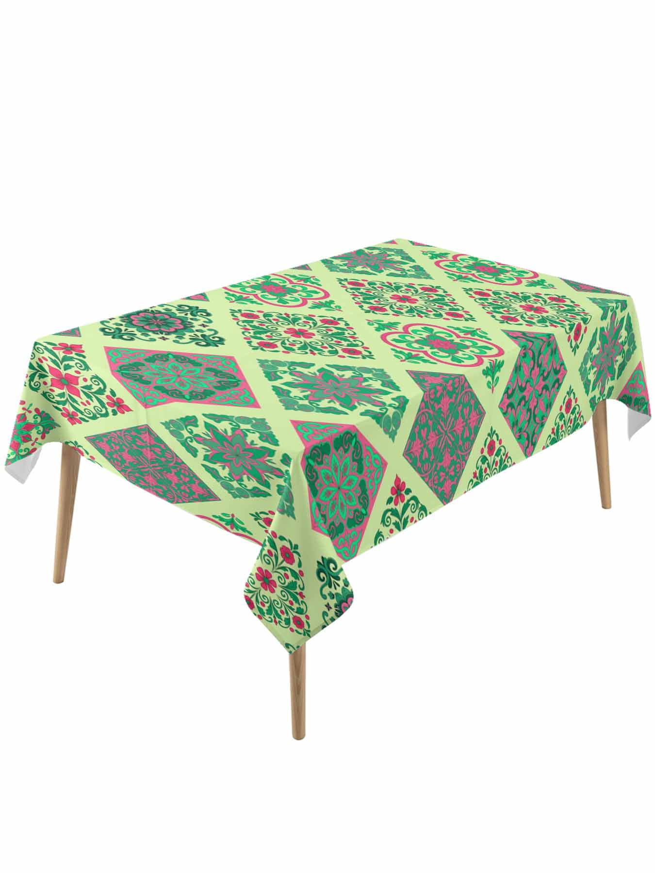Bohemia Rectangle Tablecloth, Vintage Country Farmhouse Boho Style ...
