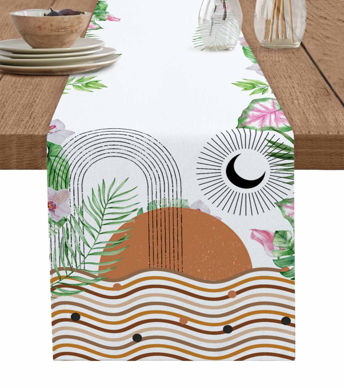 Bohemia Retro Pattern Ethnic Wedding r Table Runners Coffee Table ...