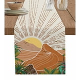 Bohemia Retro Pattern Ethnic Wedding r Table Runners Coffee Table ...