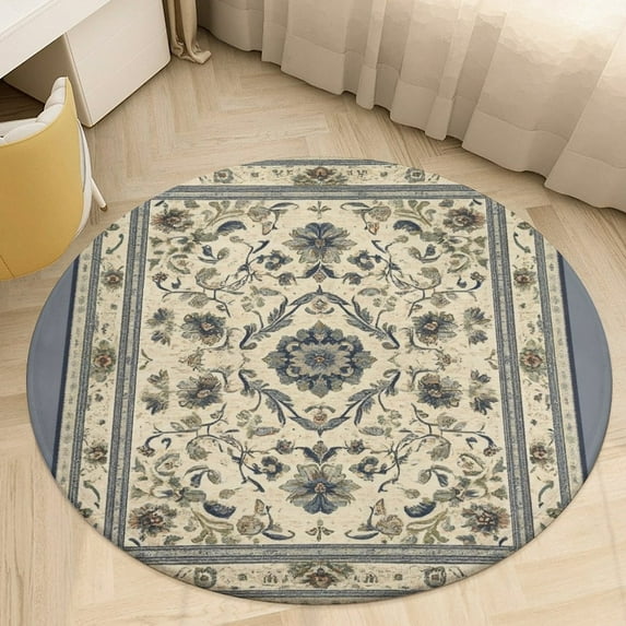 Bohemia Round Area Rugs for Bedroom Living Room, 6FT Soft Comfy Indoor ...