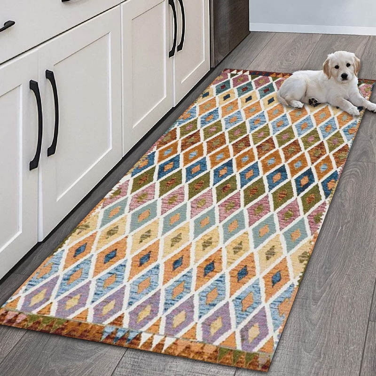 Bohemia Runner Rug Persian Ethnic Kitchen Mats for Floor Washable Retro ...