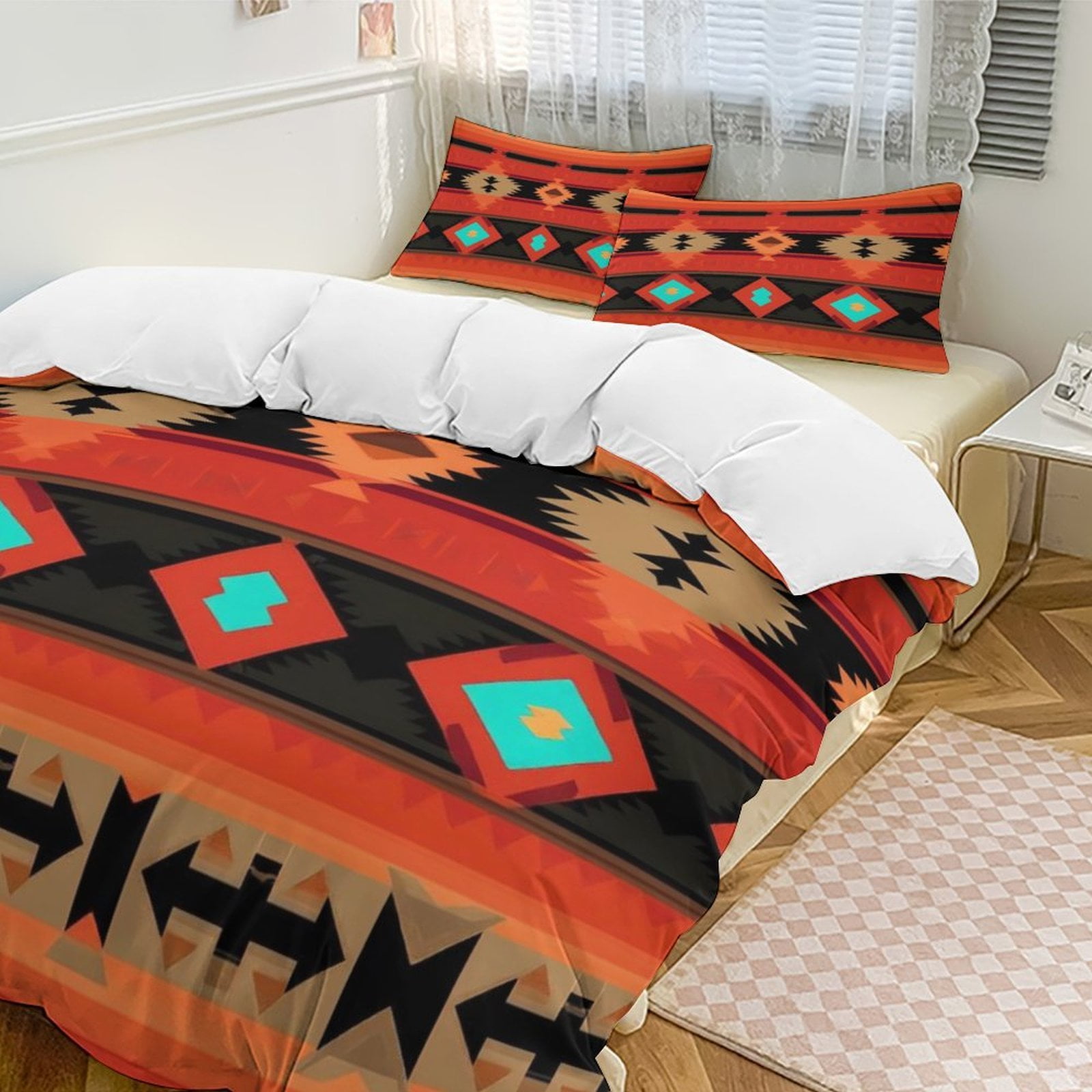 Bohemia Set Duvet Cover Themed Multicolor Polyester Bedding Set Duvet ...