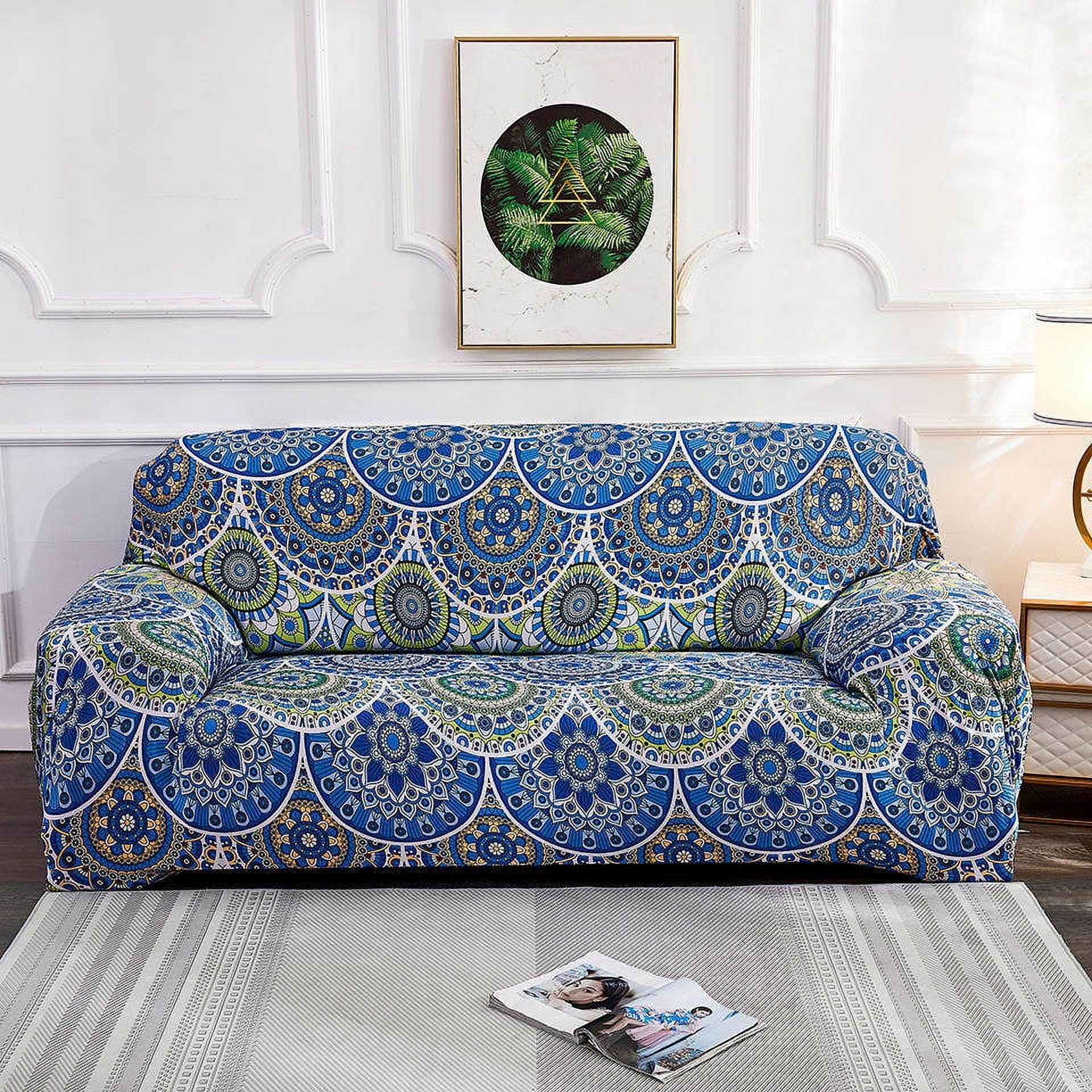 Bohemia Spandex Sofa Cover Mandala Pattern Sofa Covers Sofa Towel ...