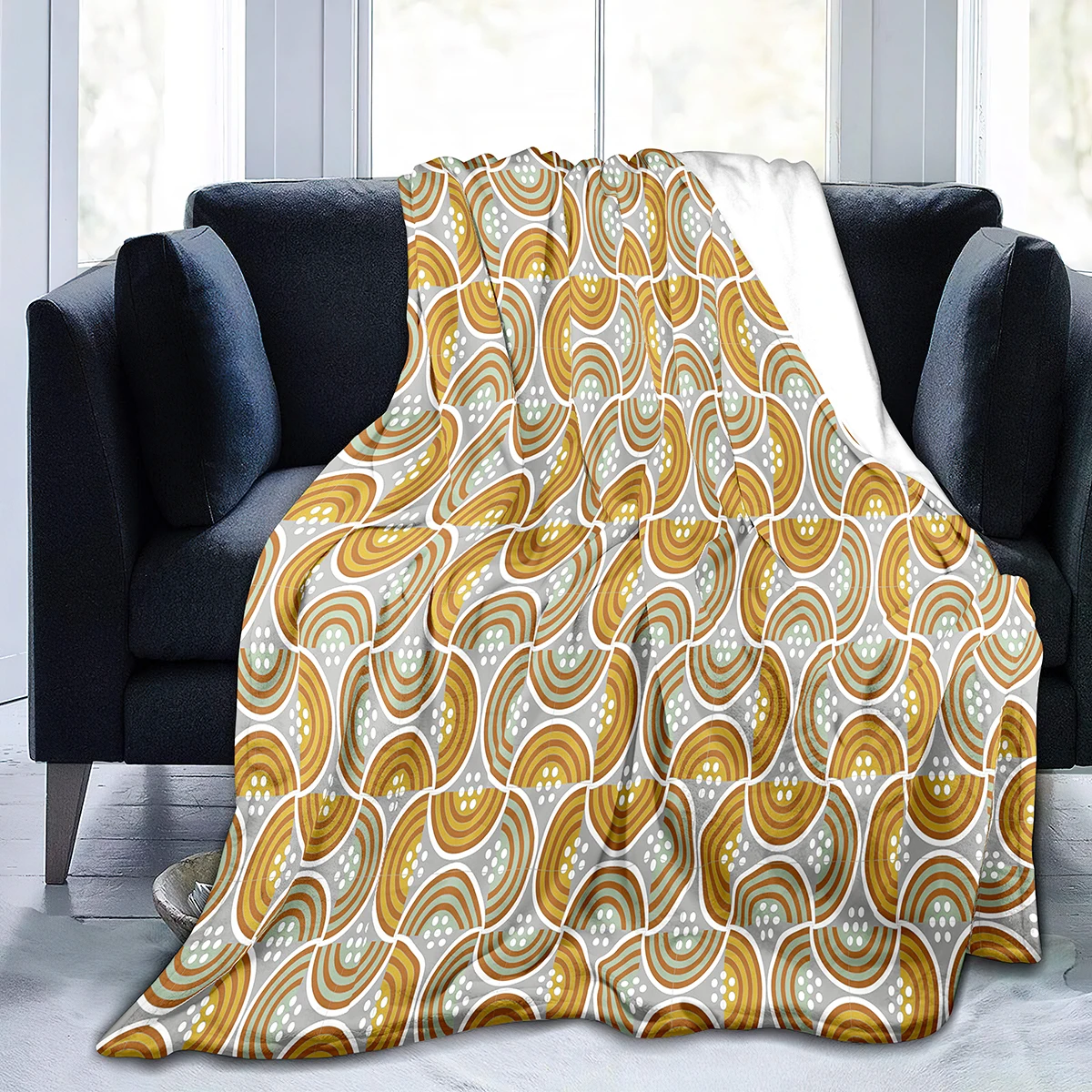 Bohemia Style Flannel Throw Blanket Spring Autumn Blanket for Sofa Bed ...