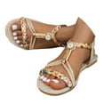 Bohemia Summer Wedge Sandals for Women 2026 Open Toe Espadrilles Slides ...