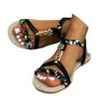 Bohemia Summer Wedge Sandals for Women 2026 Open Toe Espadrilles Slides ...