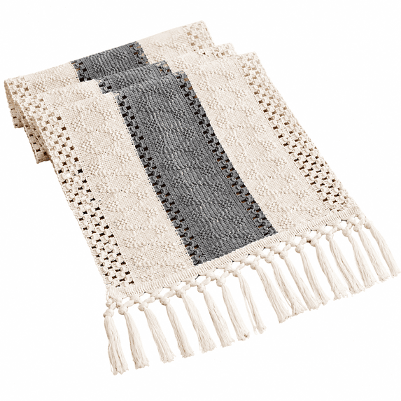 Bohemia Table Runner for Summer Home Coffee Decor with Tassels ...