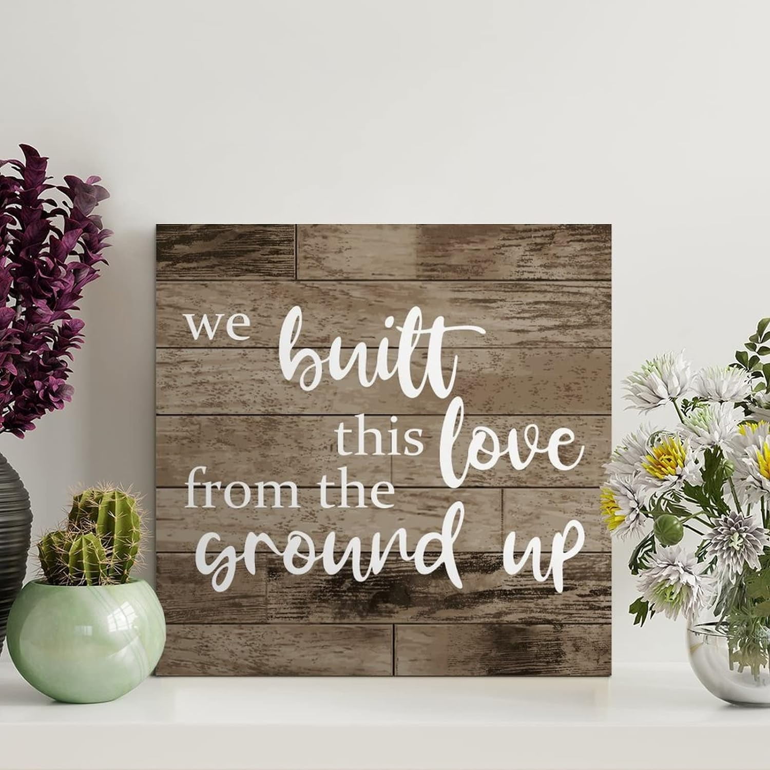 Bohemia Wooden Pallet Sign We Built This Love From The Ground Up Wood ...