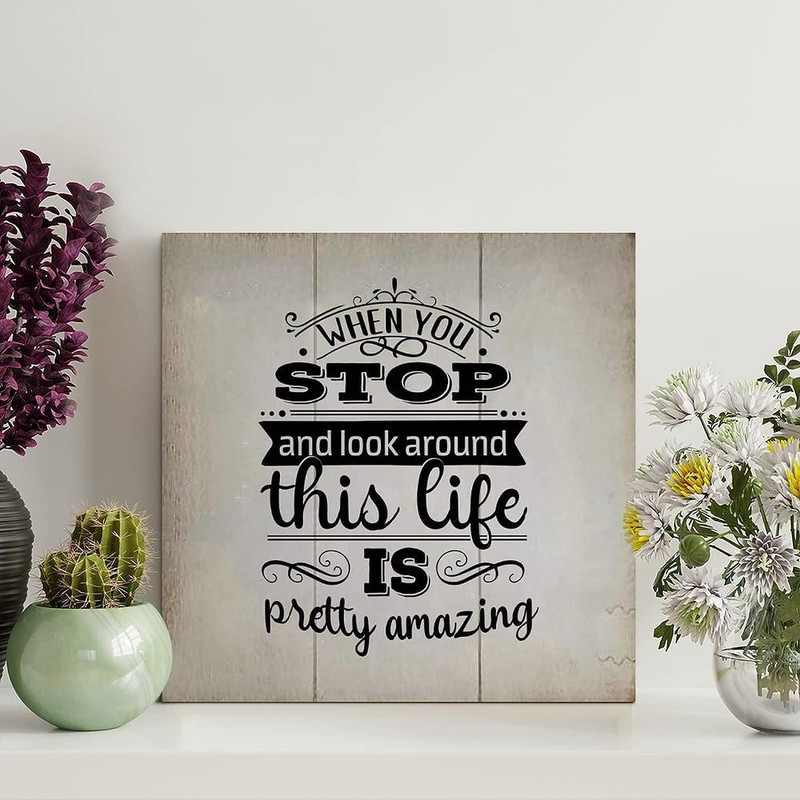 Bohemia Wooden Pallet Sign When You Stop And Look Around Wood Signs ...