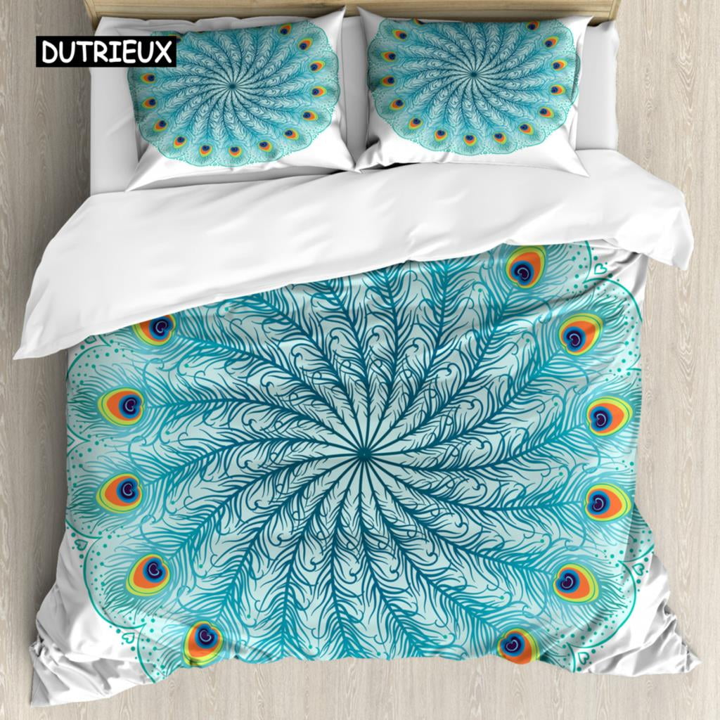 Bohemian 2/3pcs Boho Mandala Bedding Set Twin King Size Comforter Duvet ...