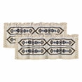 Bohemian 2 Panels Kitchen Valance, Retro Rhombus Tribal Style Long ...
