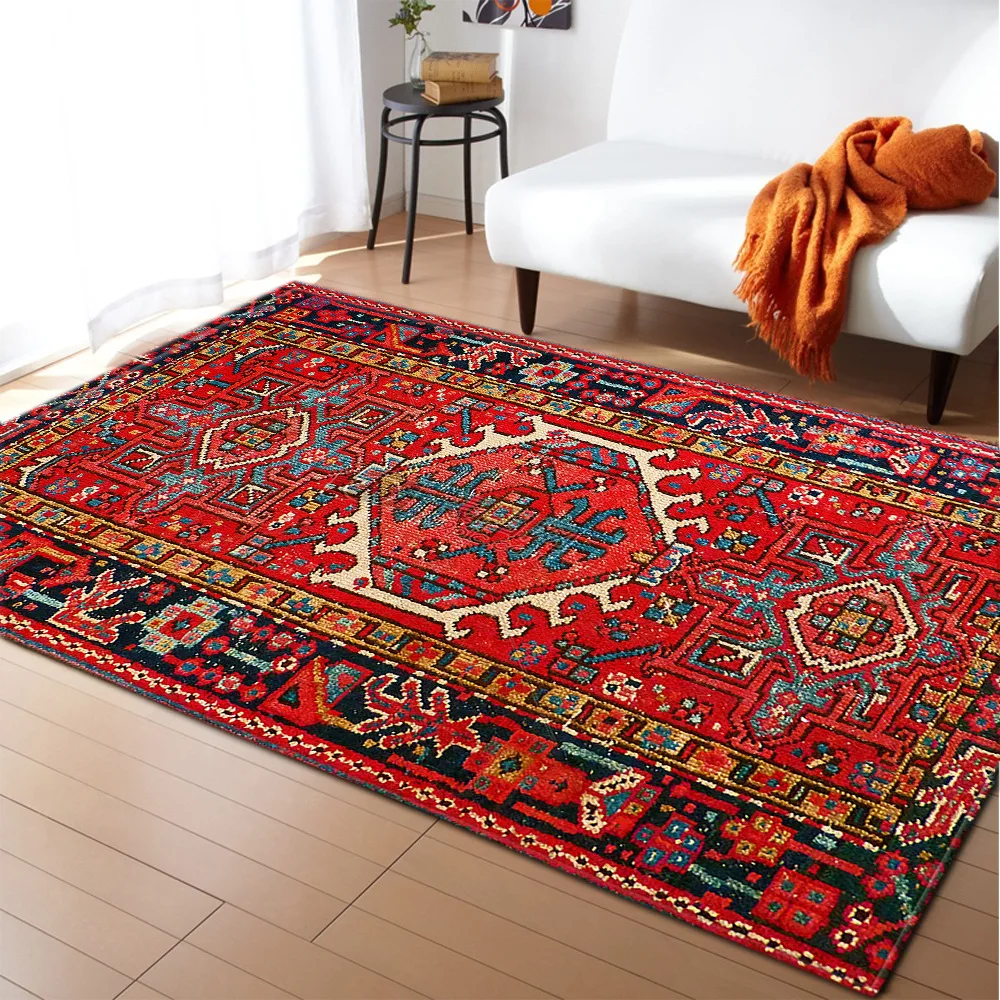 Bohemian 3D printing Carpet Colour Geometry Retro Ethnic style Carpets ...