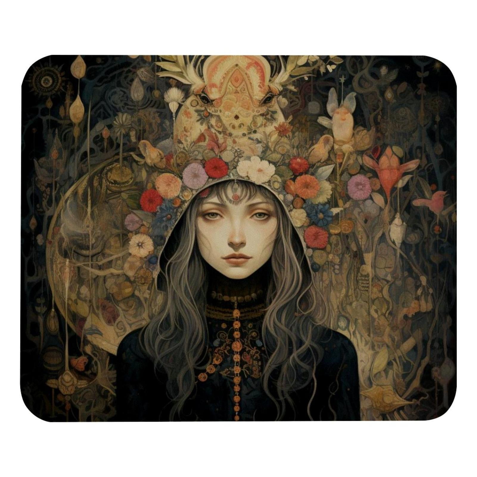 Bohemian 8.3x9.8 Inch Square Gaming Mouse Pad with Non-Slip Rubber ...
