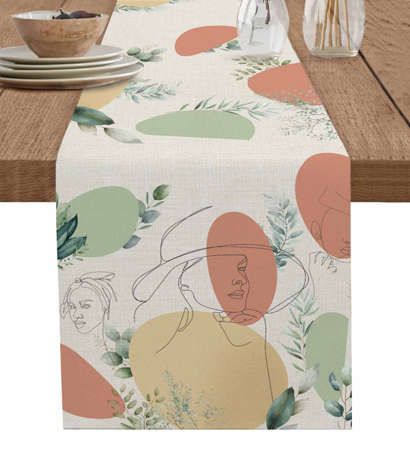 Bohemian Abstract Floral Style Table Runner ration Home r Dinner Table ration Table r - Walmart.com