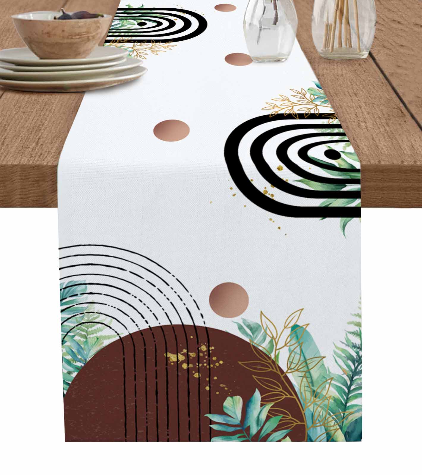 Bohemian Abstract Style rations Coffee Table r Tablecloth Table Kitchen ...