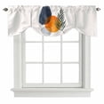Bohemian Abstract Tie Up Valance Curtains Circle Line Geometric Leaves ...