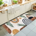 Bohemian Arch Sun Abstract Geometric Rectangle Rug 2'x6' Palm Leaf ...