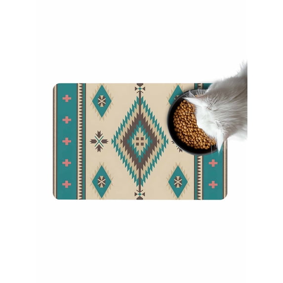 Bohemian Aztec Doormat Non Slip Diatomaceous Earth Door Mat Absorbent ...
