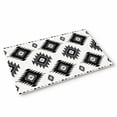 Bohemian Black Door Mat Gray Aztec Ethnic Style Geometric Country Non ...