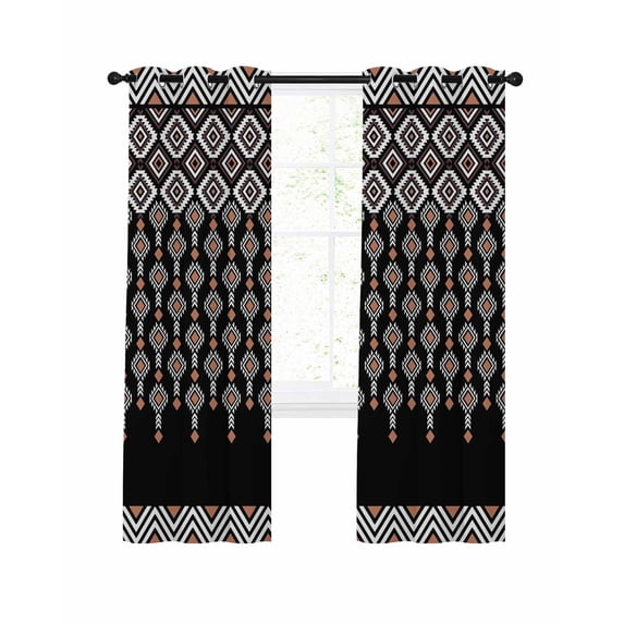 Bohemian Blackout Curtains for Bedroom Living Room, Vintage Western ...