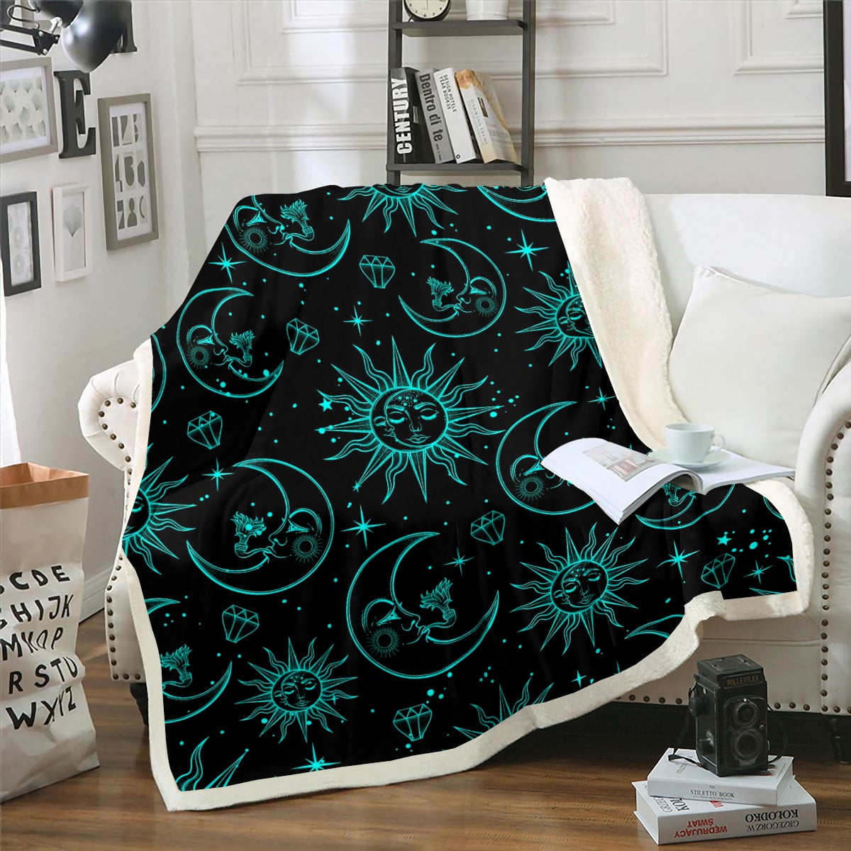 Bohemian Blanket Sun and Moon Decor 30"x40" Throw Blanket for Girls ...