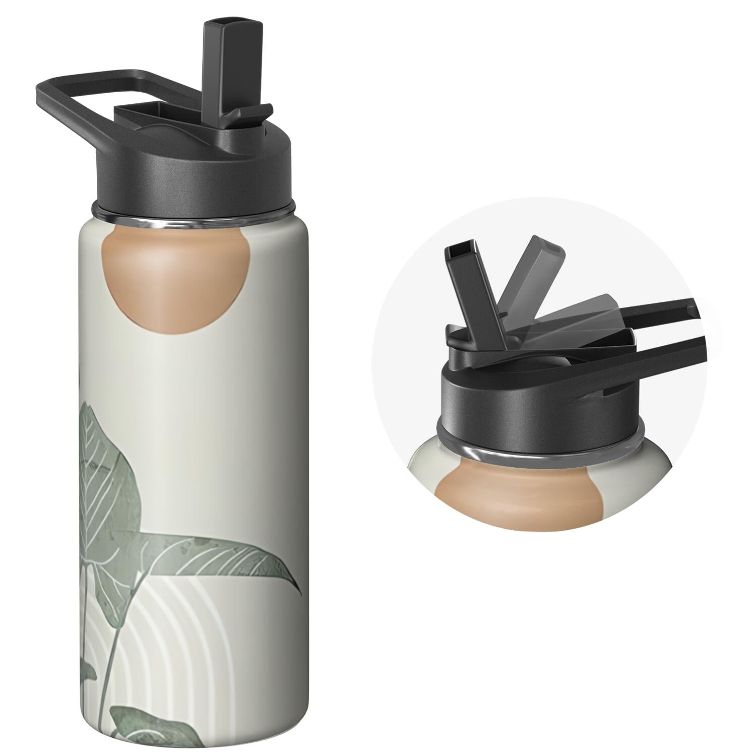 Bohemian Boho Themed Engineered 18oz Triple Insulated Water Bottle ...