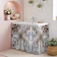 Bohemian Cabinet Curtains 35" W x 35" L, Traditional Ethic Texture ...
