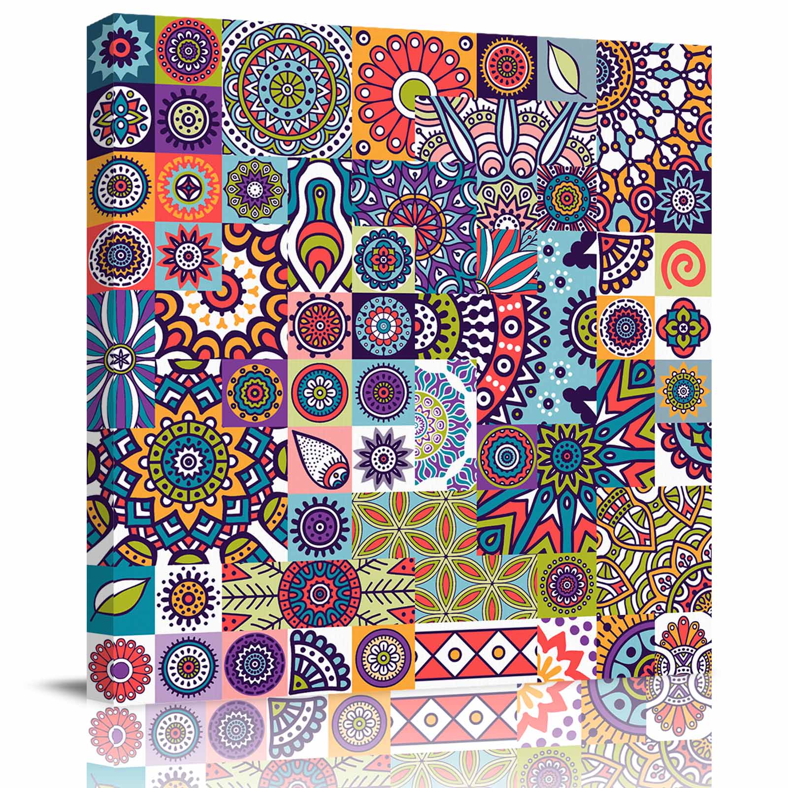 Bohemian Canvas Print Wall Art Painting, Modern Wall Decor for Bedroom ...