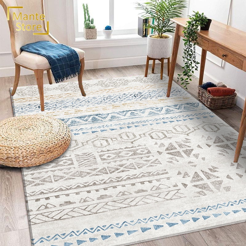 Bohemian Carpet Ethnic Style Home r Bedroom Rugs Simple Geometric Table ...