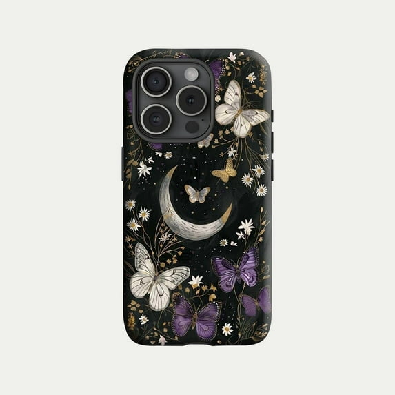 Bohemian Celestial Butterfly Durable Mystical Moon Wings Art Phone Case ...