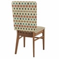 Bohemian Chair Back Covers Set of 1, Retro Teal and Brown Argyle Aztec ...