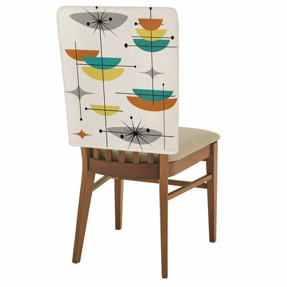 Bohemian Chair Back Covers Set of 4, Turquoise Yellow Orange Color ...