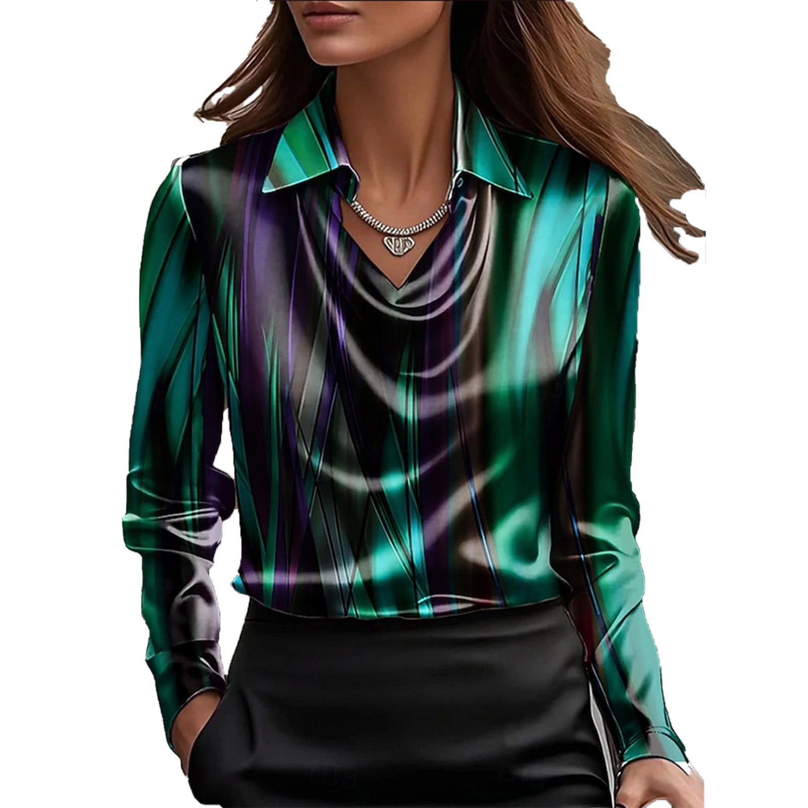 Bohemian Chic Summer Cover Up Blouse – Women's Casual Button Down Shirt ...